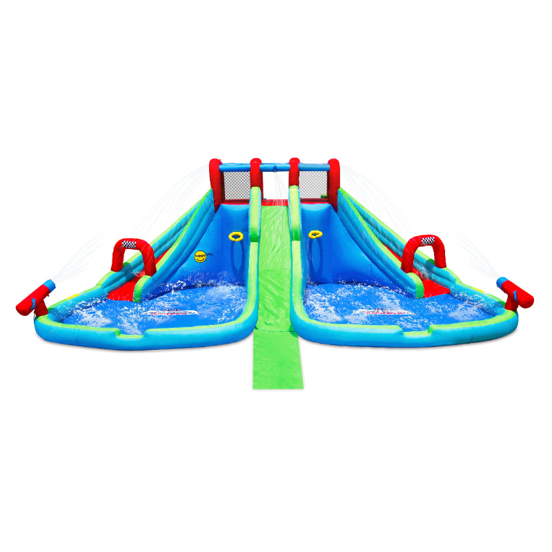 Mega Racing Water Park | Inflatable Waterslide | Happy Hop – Happy Hop Kids