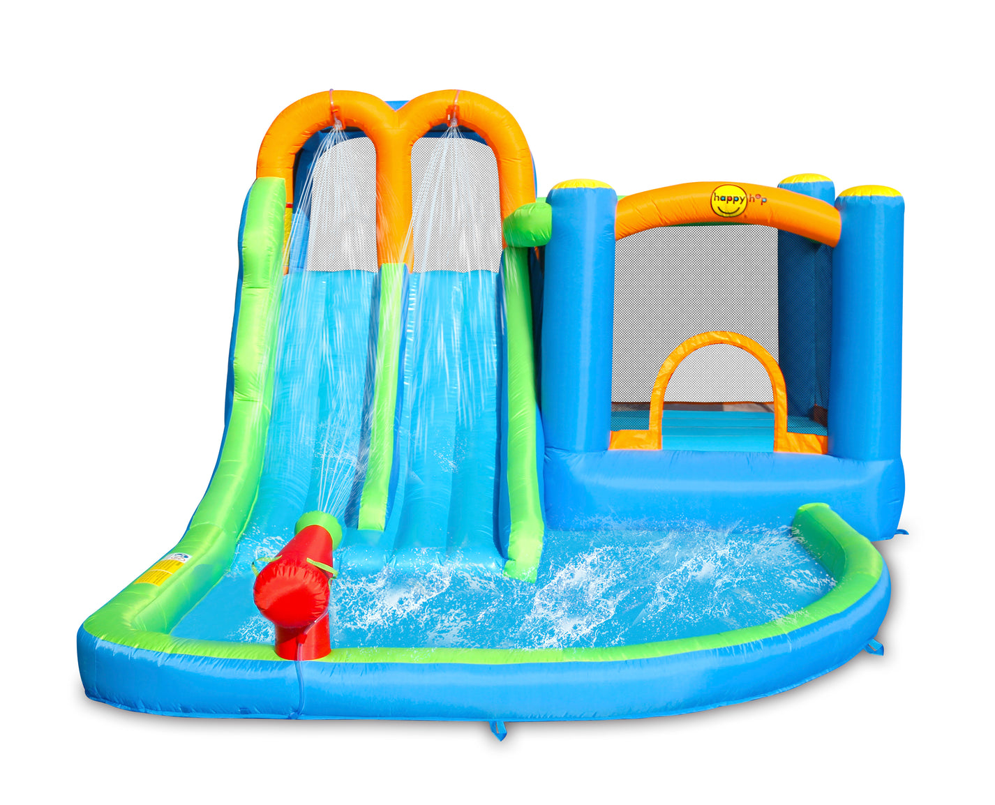 Jump & Splash Double Slide Water Park – Happy Hop Kids